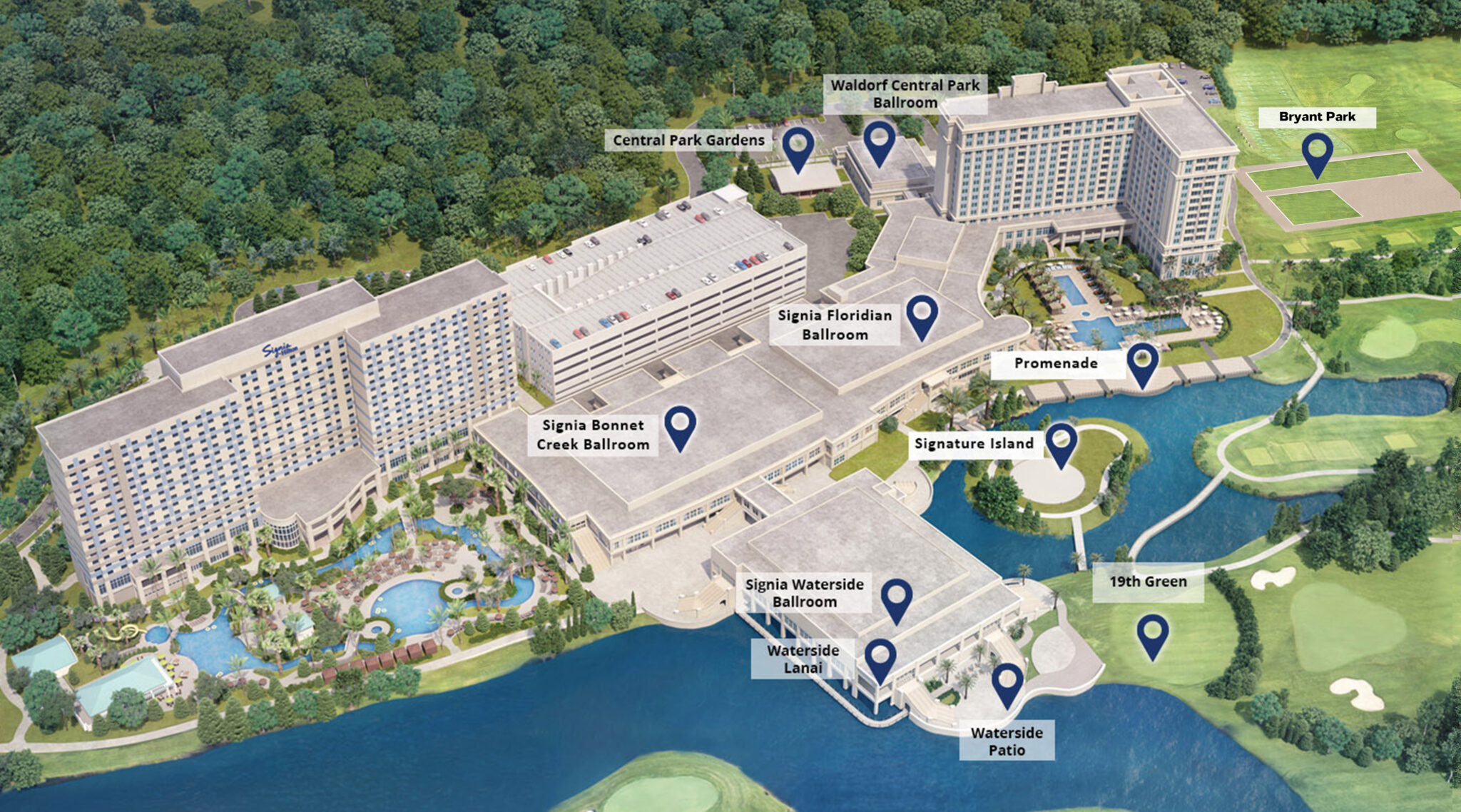 Property Map - Waldorf Astoria Orlando